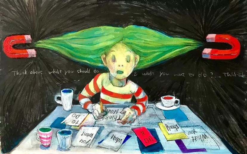 Magnet girl by Yoyo-YOSHI | 現代アートの販売・通販 | ArtSticker