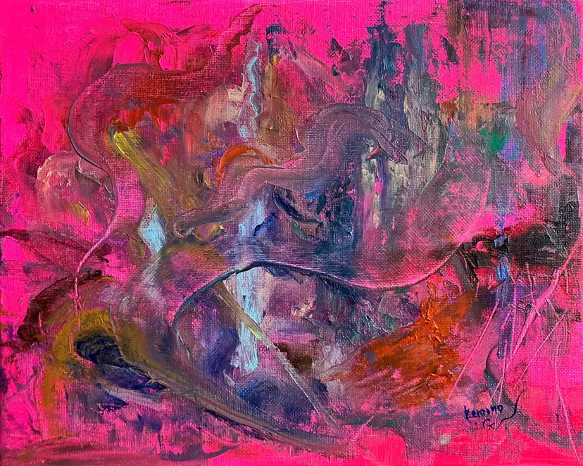 borderline pink by kemono gallery | 現代アートの販売・通販 | ArtSticker