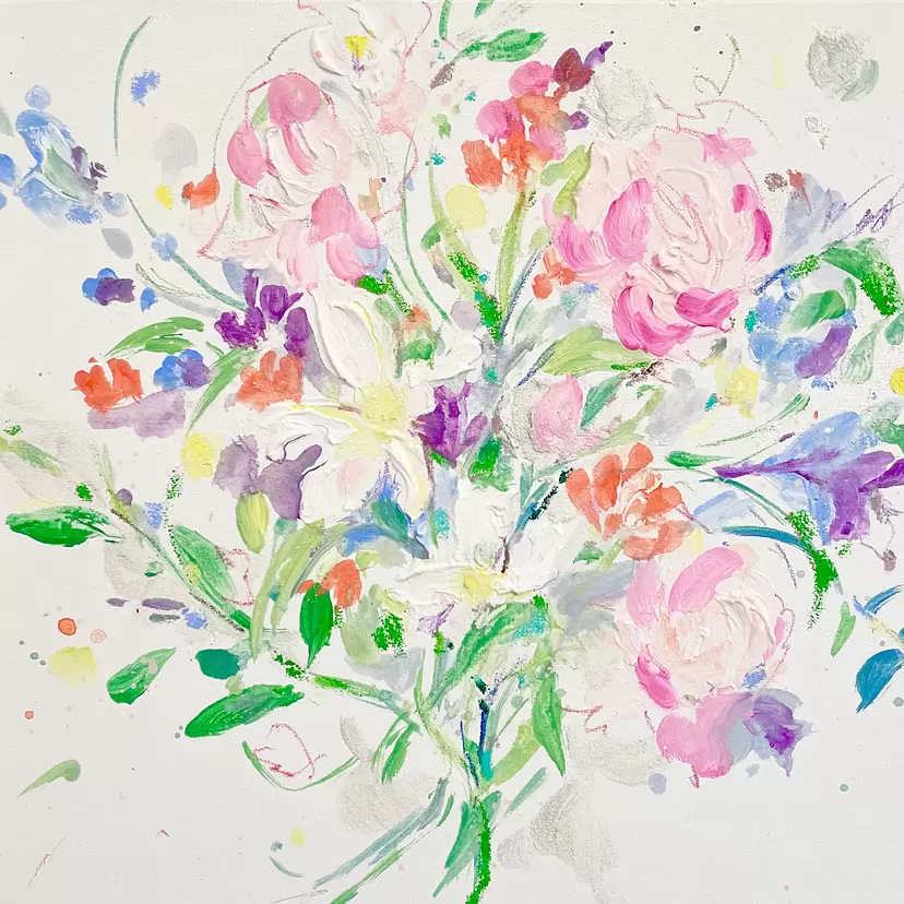 Dancing flowers No.103 by 川西郁美 | 現代アートの販売・通販 | ArtSticker