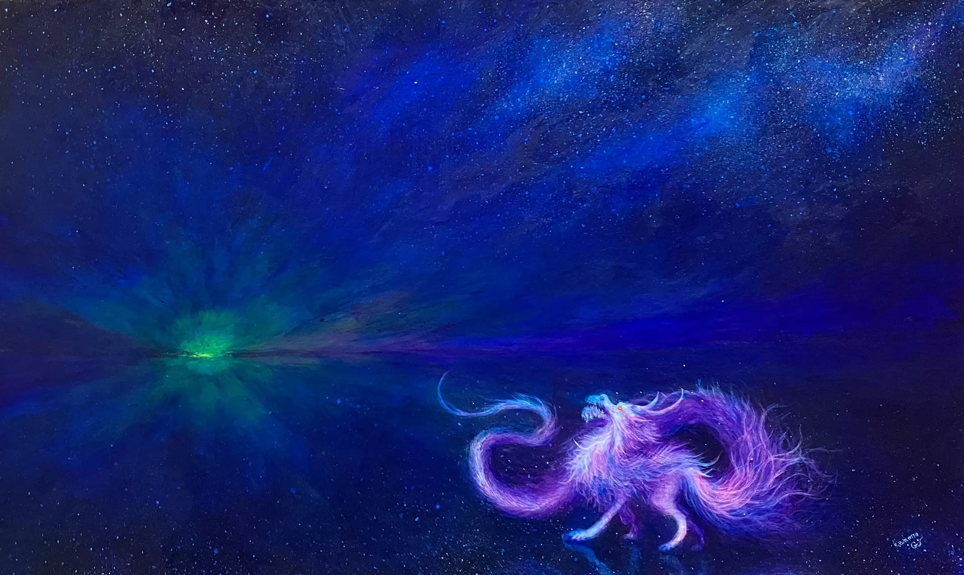 Phantom monster wearing light by kemono gallery | Online art store for ...