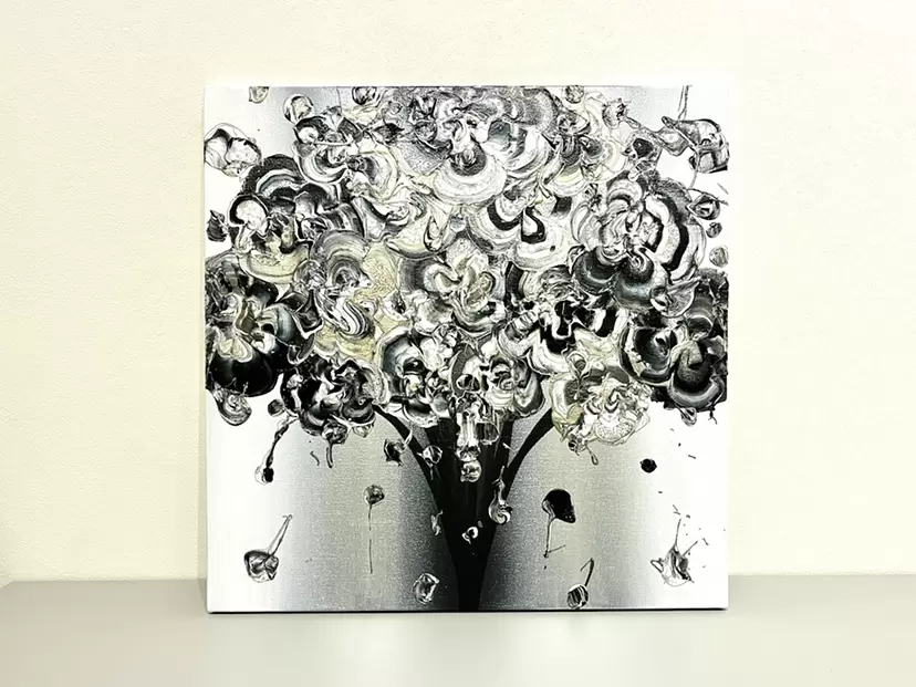 Abstract Bouquet 241101(Sax Blue x Blue) by 奥田雄太 | 現代アートの販売・通販 | ArtSticker