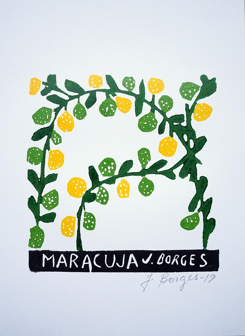 MARACUJA - José Francisco Borges ( J. Borges ) by BORGES Wood Block ...