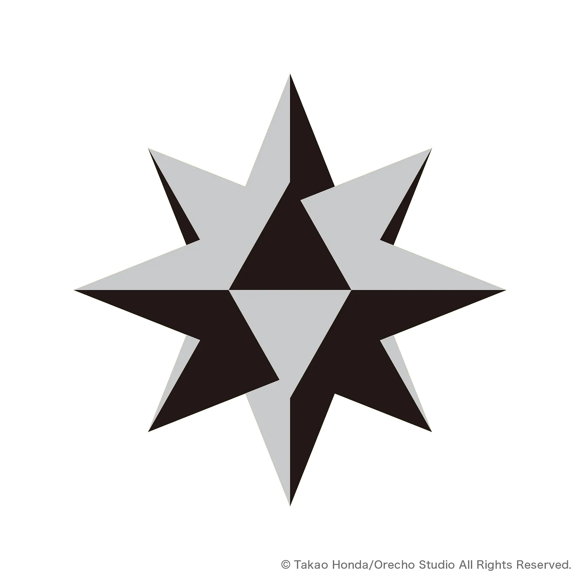 スターダスト・カモフラージュ009 ☆ -四重の星から構成された星- [骨格] | Stardust Camouflage 009 Star "Star of quad stars ...