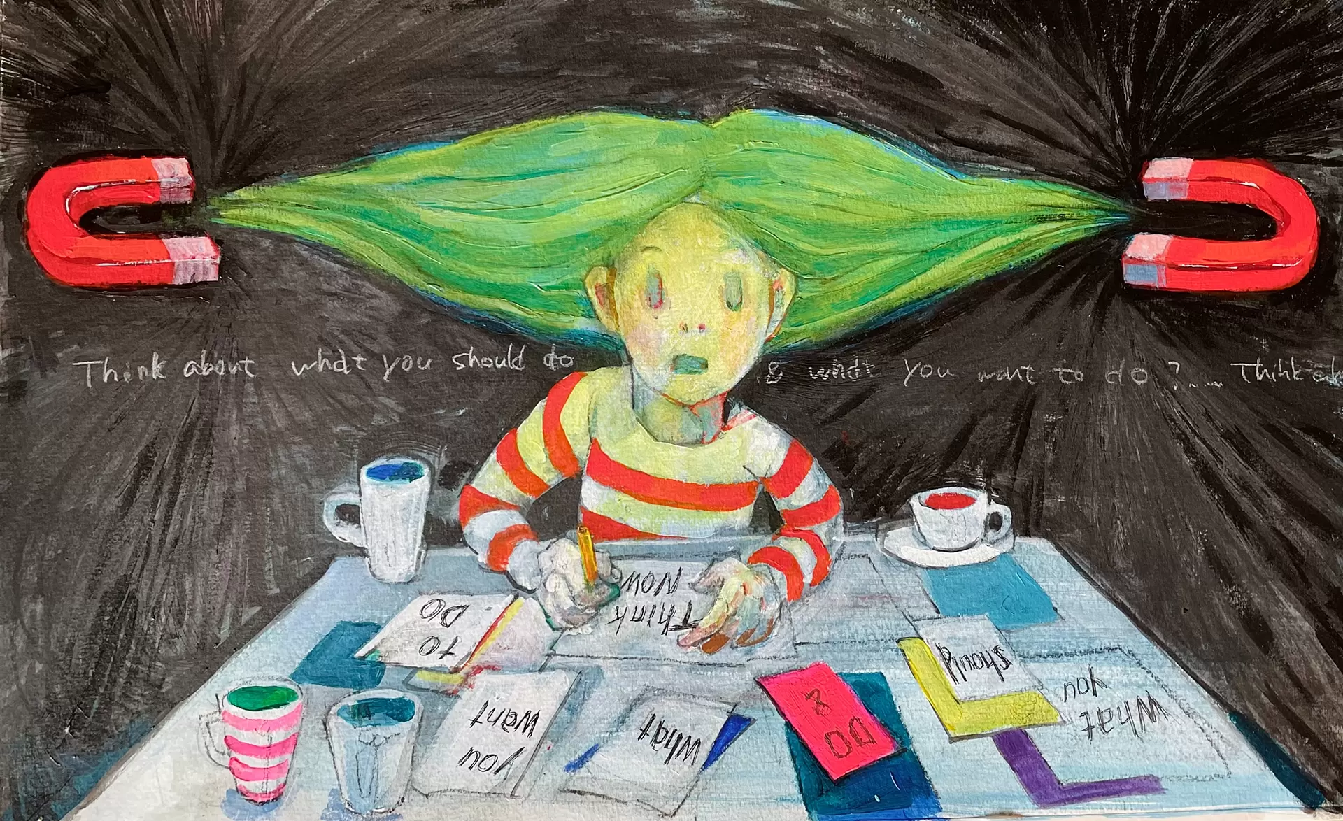 Magnet girl by Yoyo-YOSHI | 現代アートの販売・通販 | ArtSticker