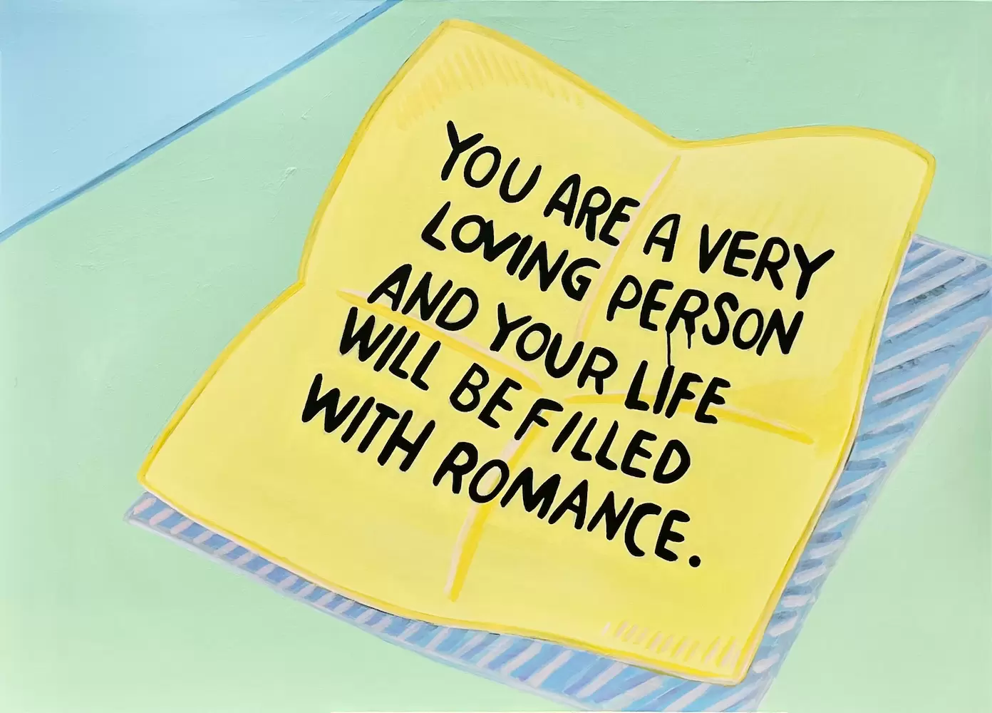 you are a very loving person and your life will bbe filled with romance ...