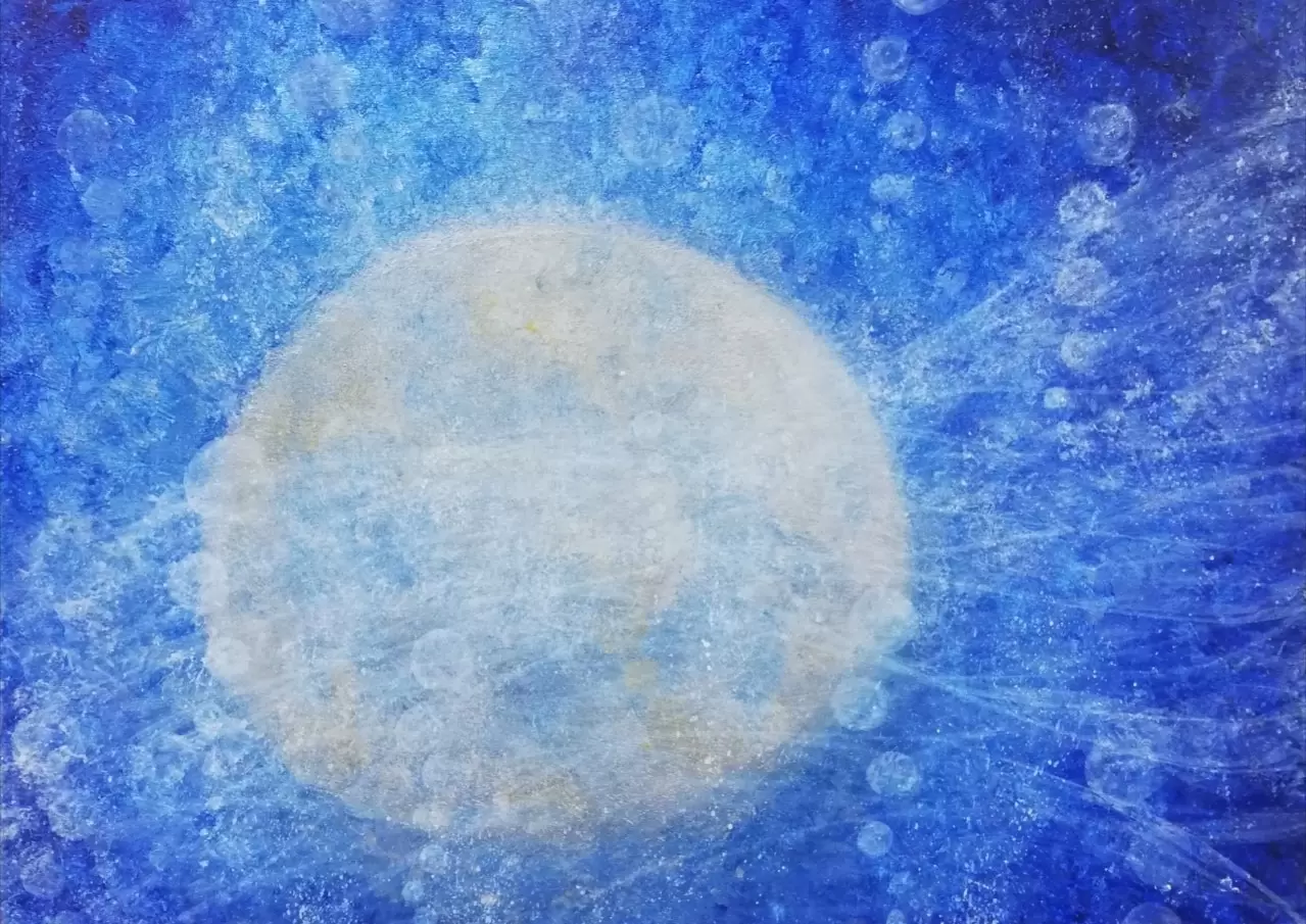 Baby moon's first cry. by 高尾美智 | 現代アートの販売・通販 | ArtSticker