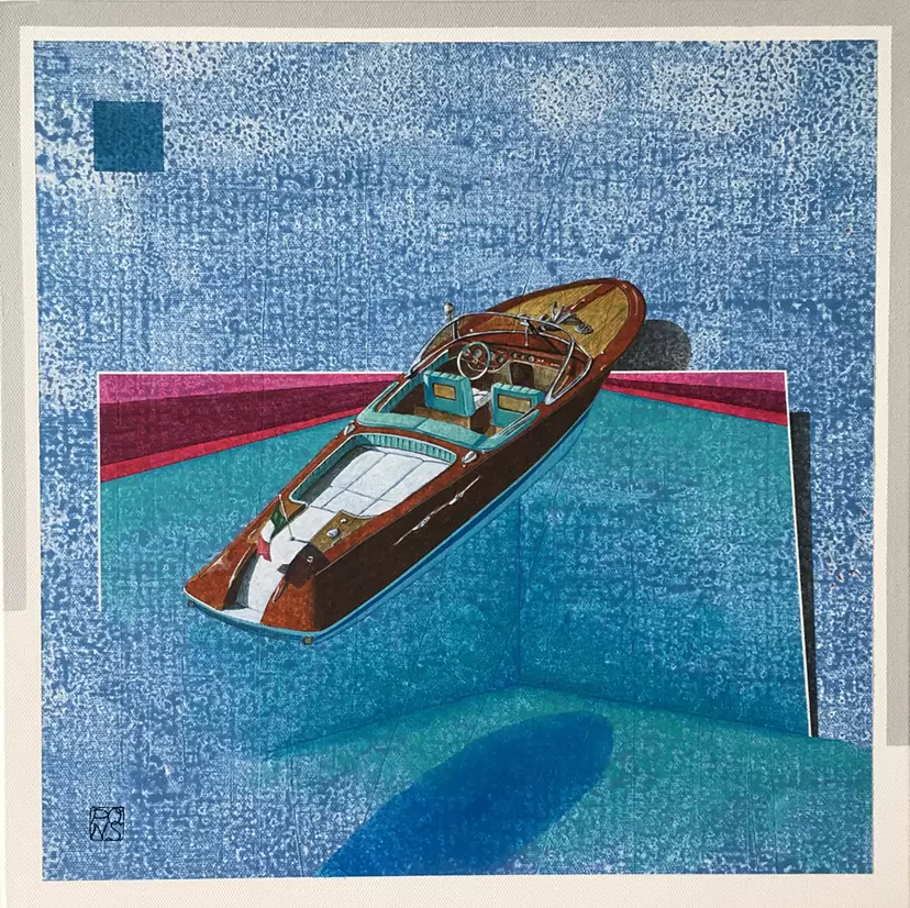 Cruising the blue by Jean-Philippe Pons | 現代アートの販売・通販 | ArtSticker